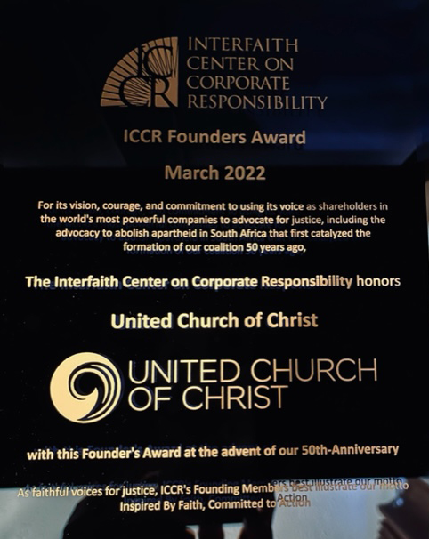 “Keeping the Faith”: The ICCR’s 50th Anniversary Gala - United Church Funds